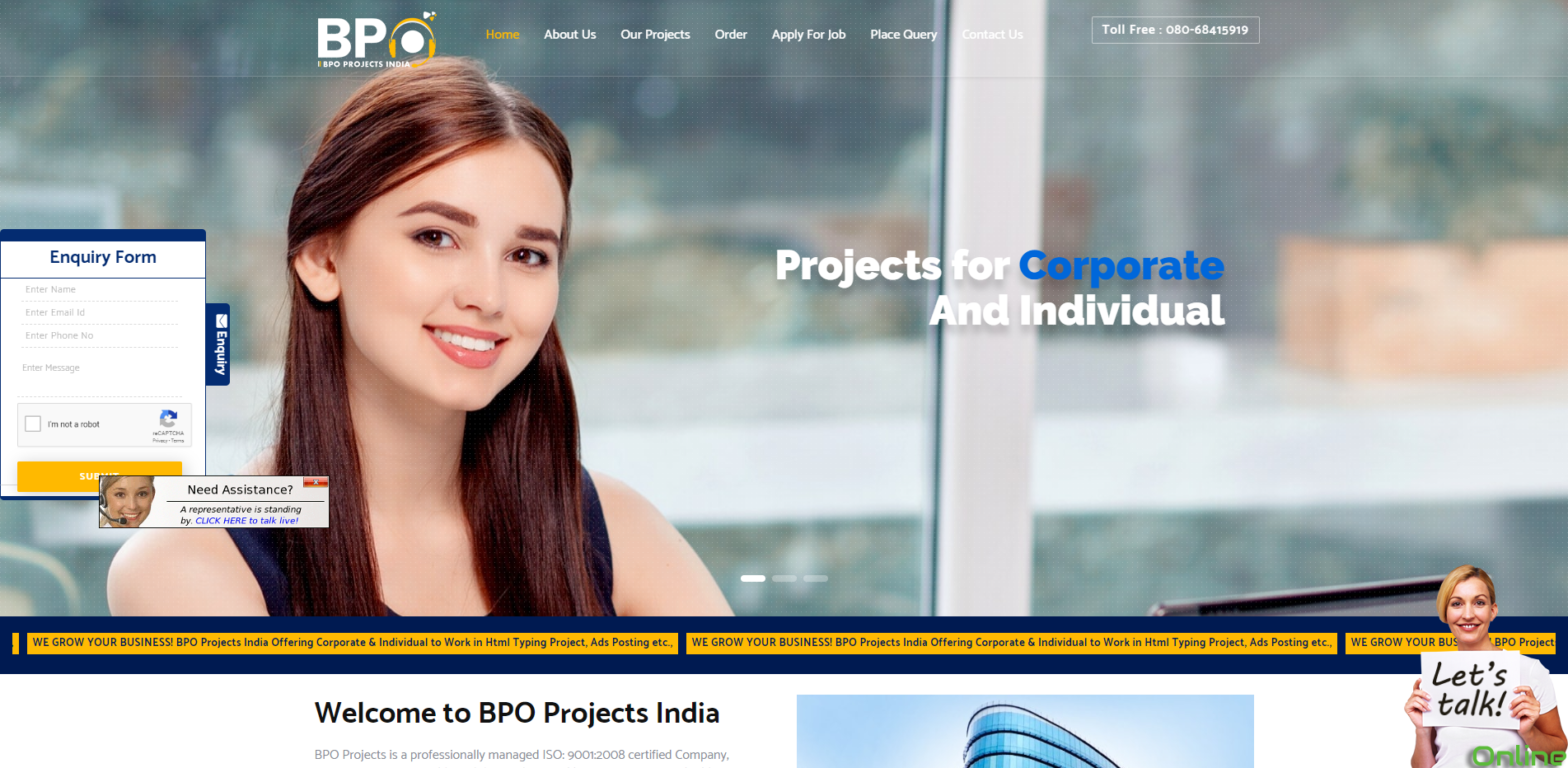 BPO Projects India | Fake or Real? » Fake Website Buster