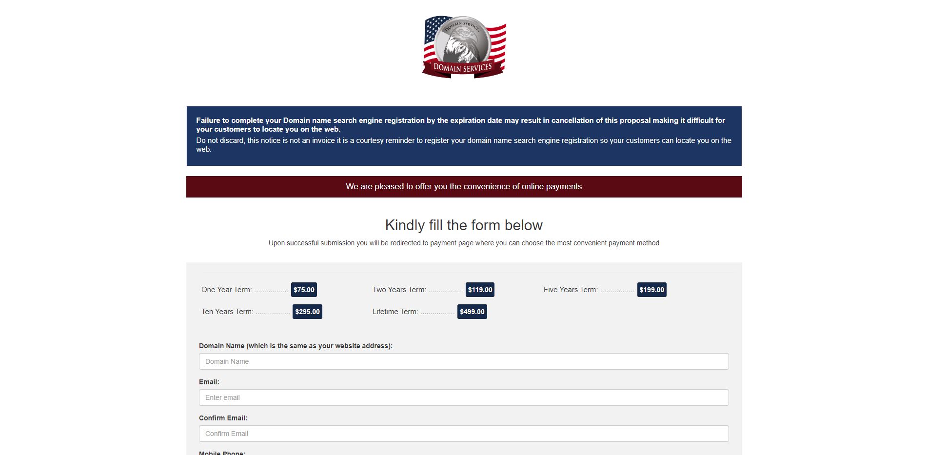 register-notice.com (Domain Services) | Fake or Real?