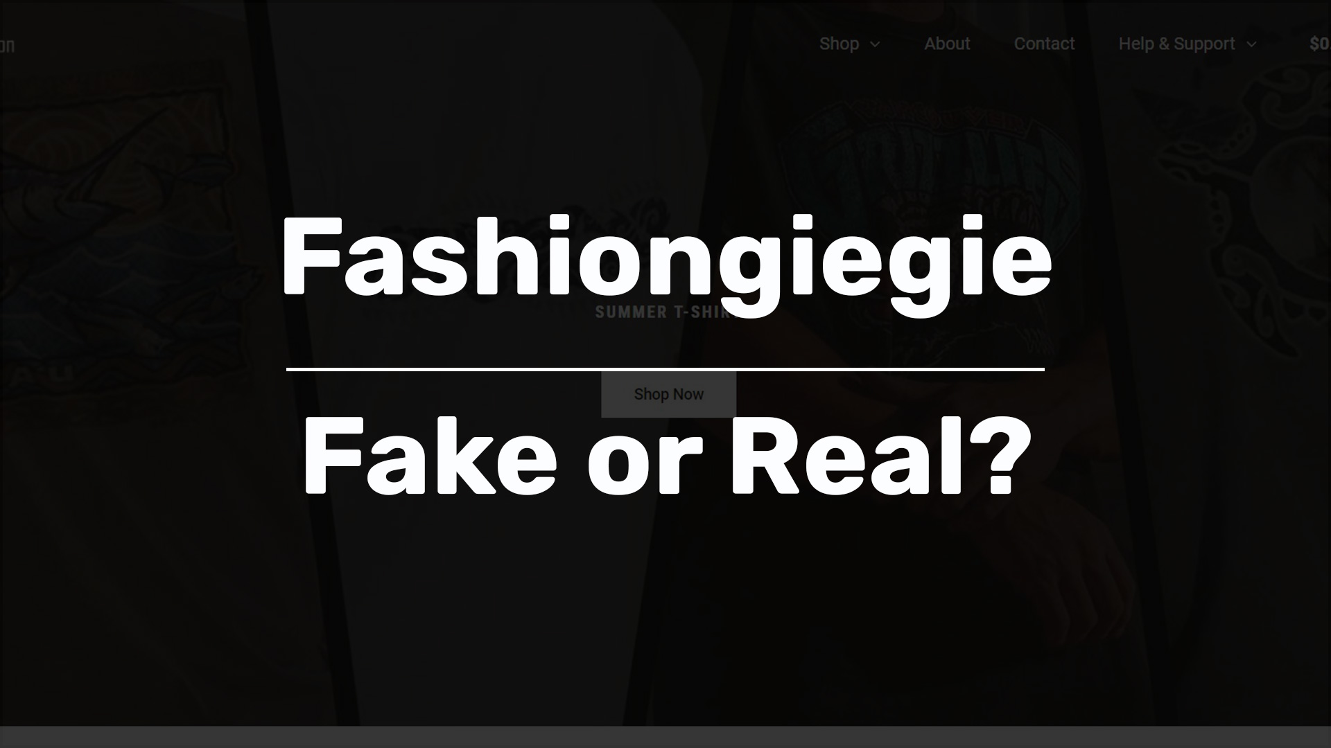 fashiongiegie.com (Uniqueness Shopping Scam) | Fake or Real?