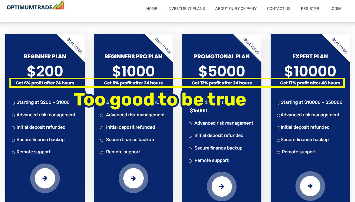 optimumtrade.net | Fake or Real? » Fake Website Buster